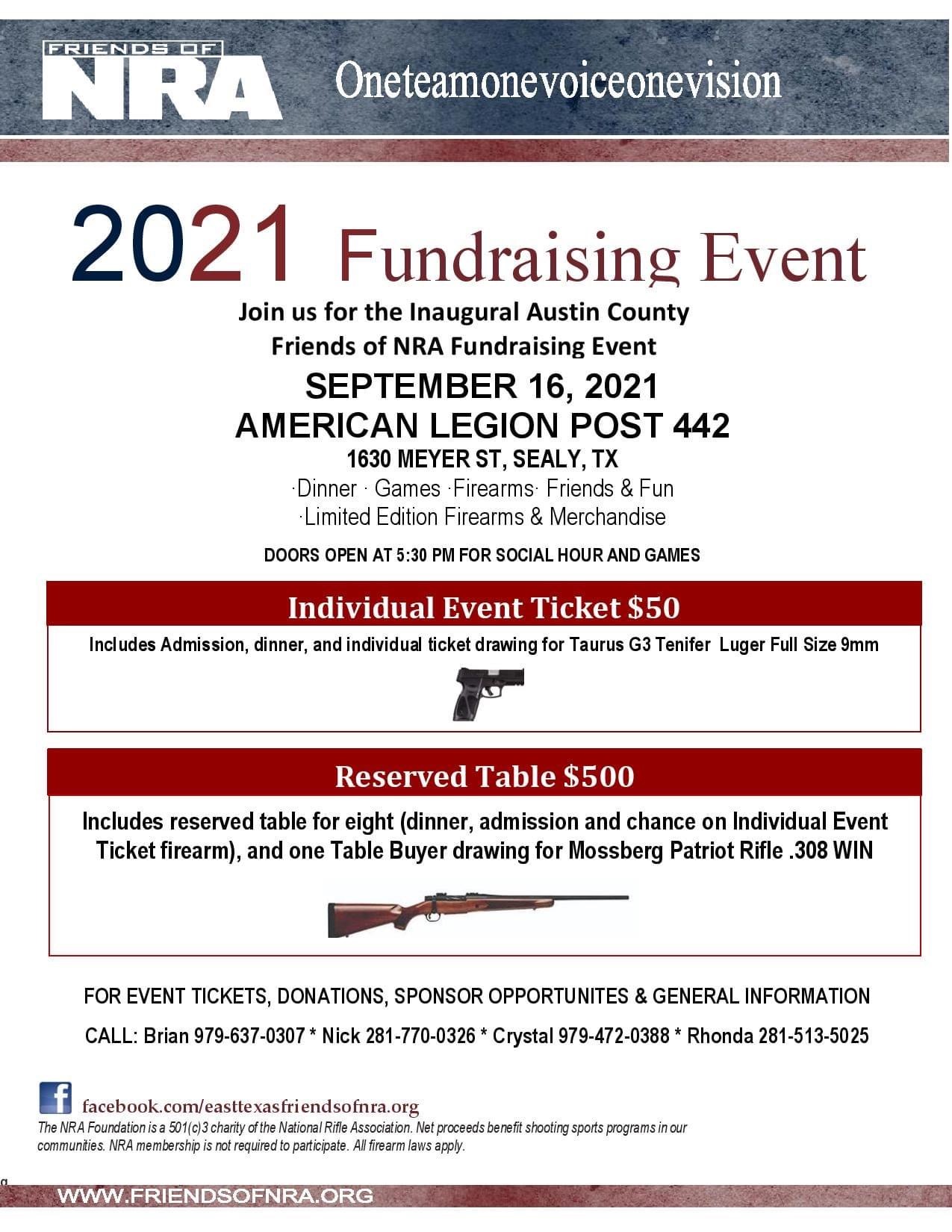 Upcoming events – Austin County Youth Bullseye Club